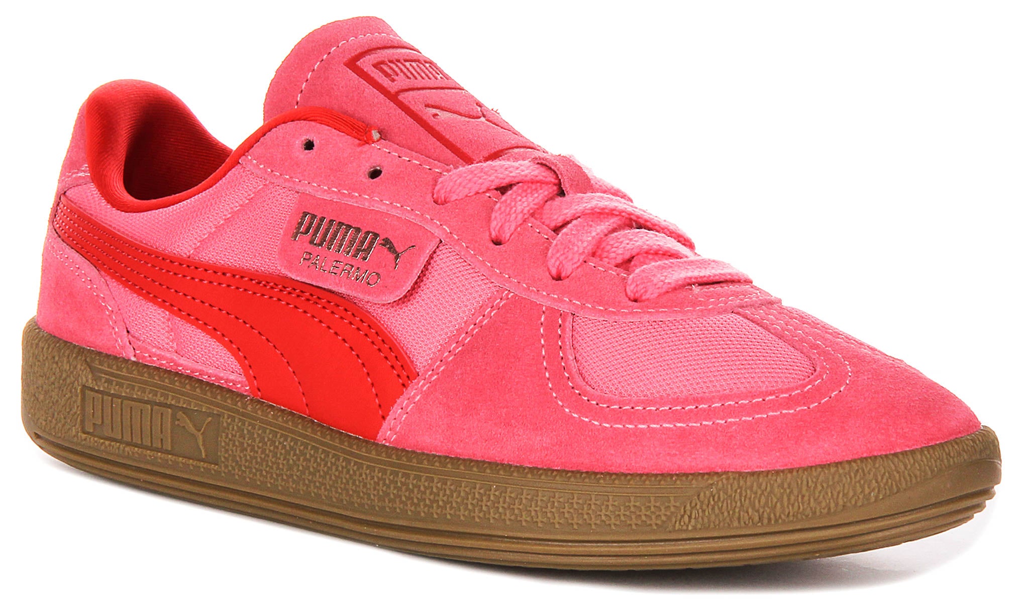 Puma Palermo Love In Pink For Junior | Heart Shape 3D Print Trainer – 4feetshoes