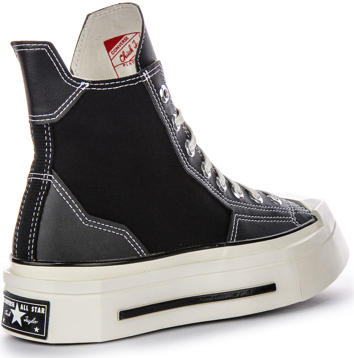 Converse A06435C Chuck 70 De Luxe Squared In Black | Platform Shoe ...