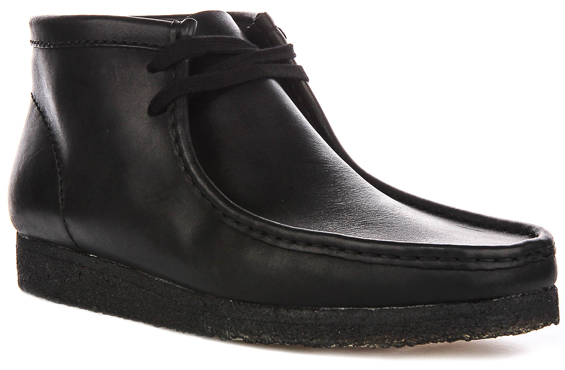 Clarks Originals Wallabee In Black For Men | Crepe Soles Boot – 4feetshoes