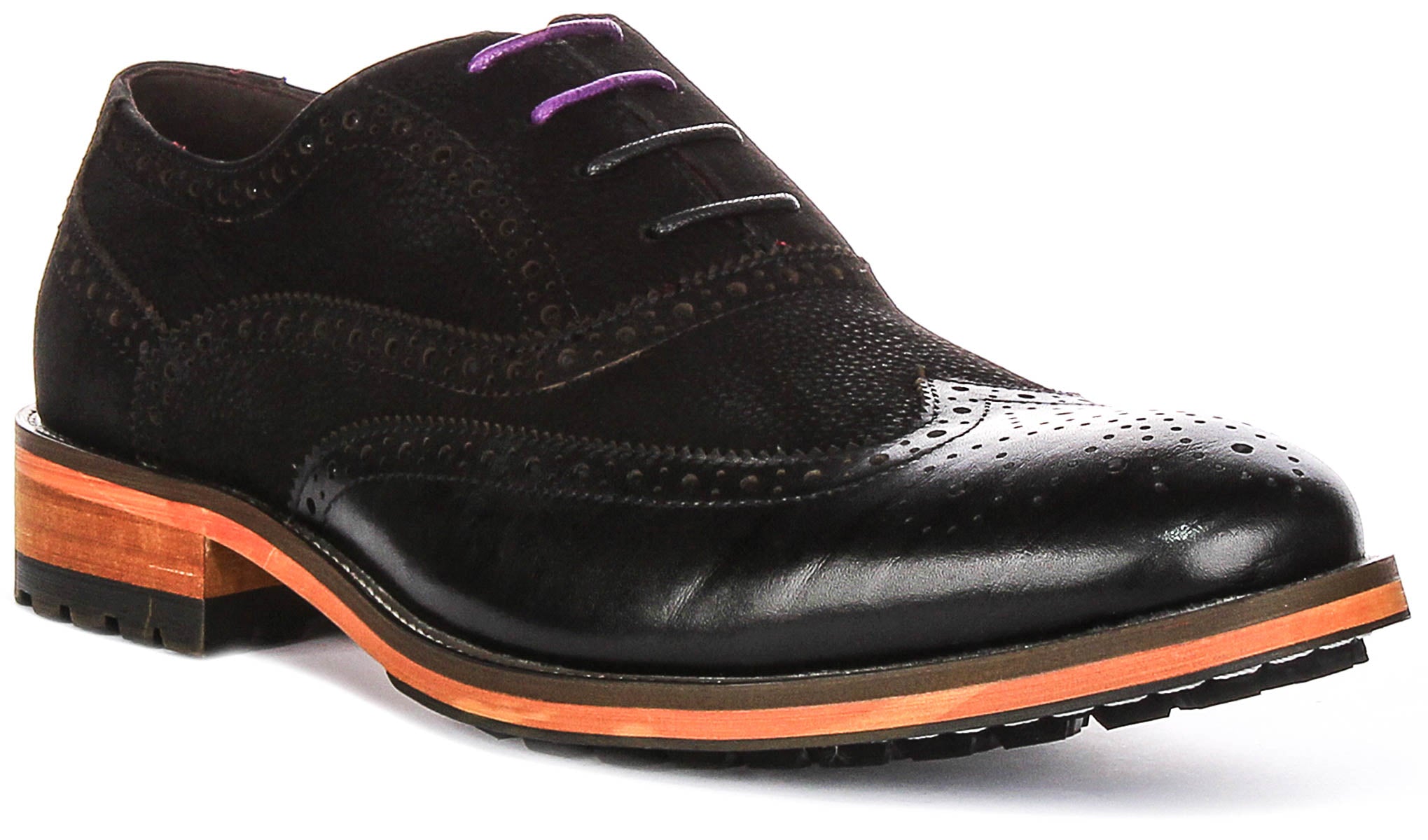 Justinreess England Noble In Black For Men | Rugged Soles – 4feetshoes