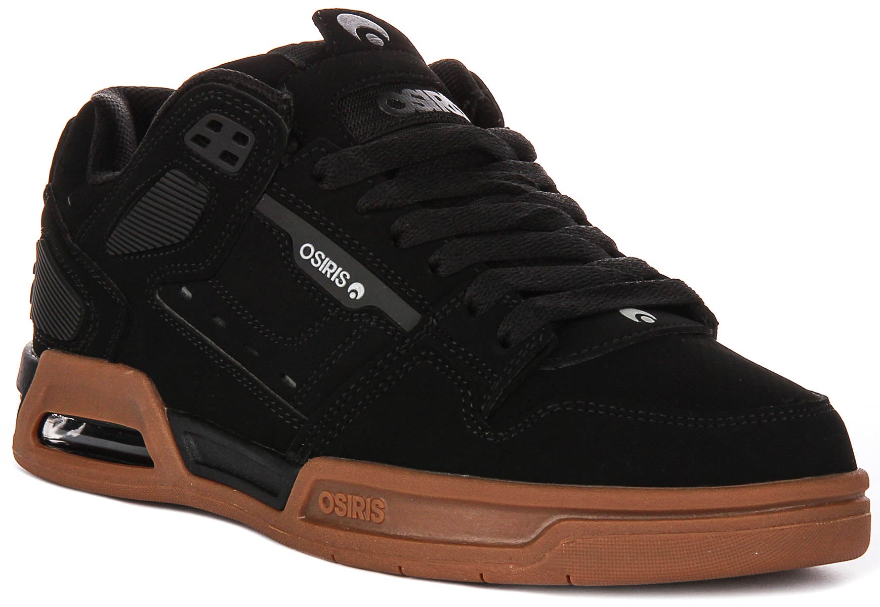 Osiris Peril In Black For Men | Lace Up Skate Air Bag Chunky Trainers ...