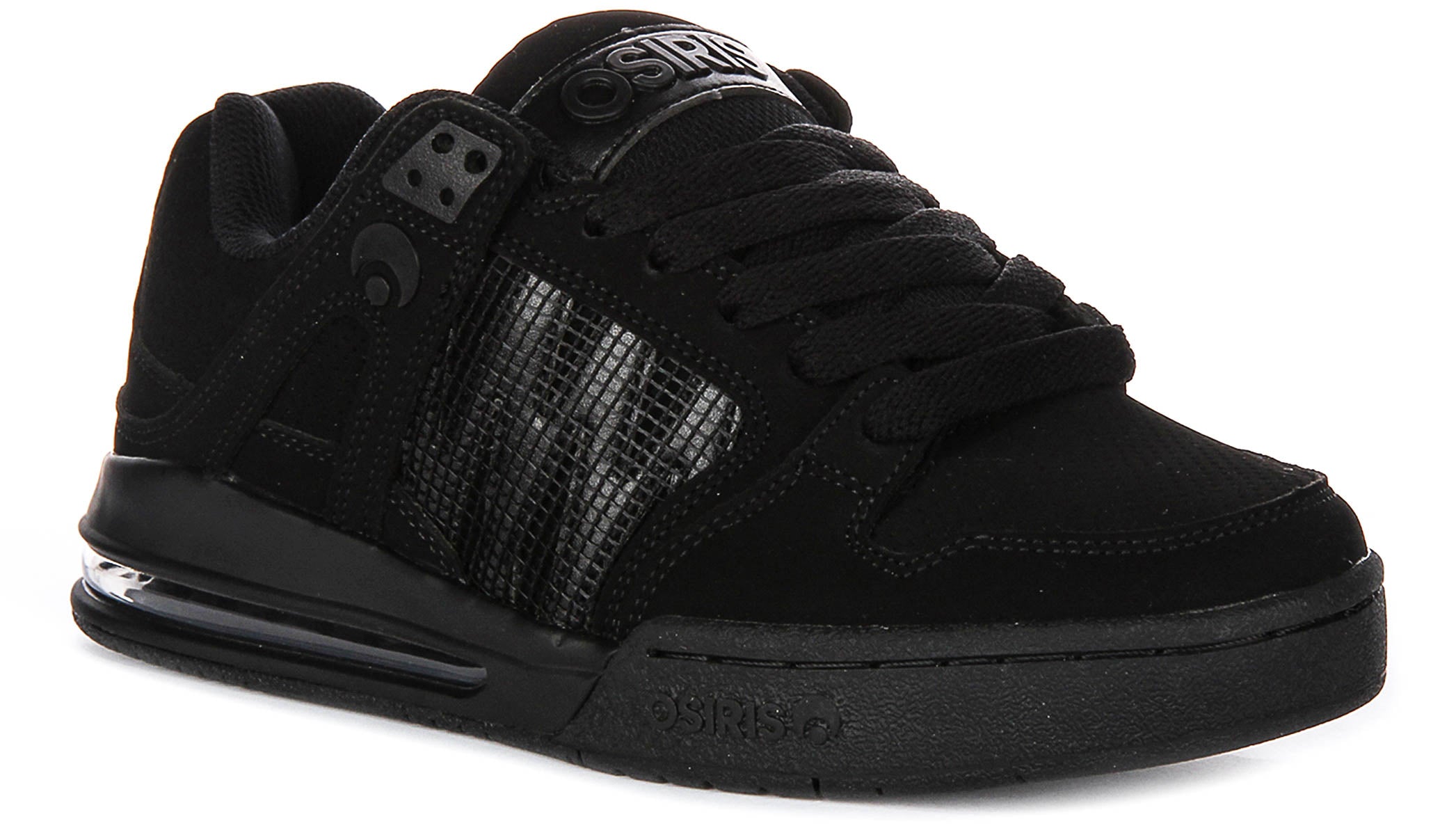 Osiris Pixel In Black Black For Men | Airbag Lace up Skate Shoe ...