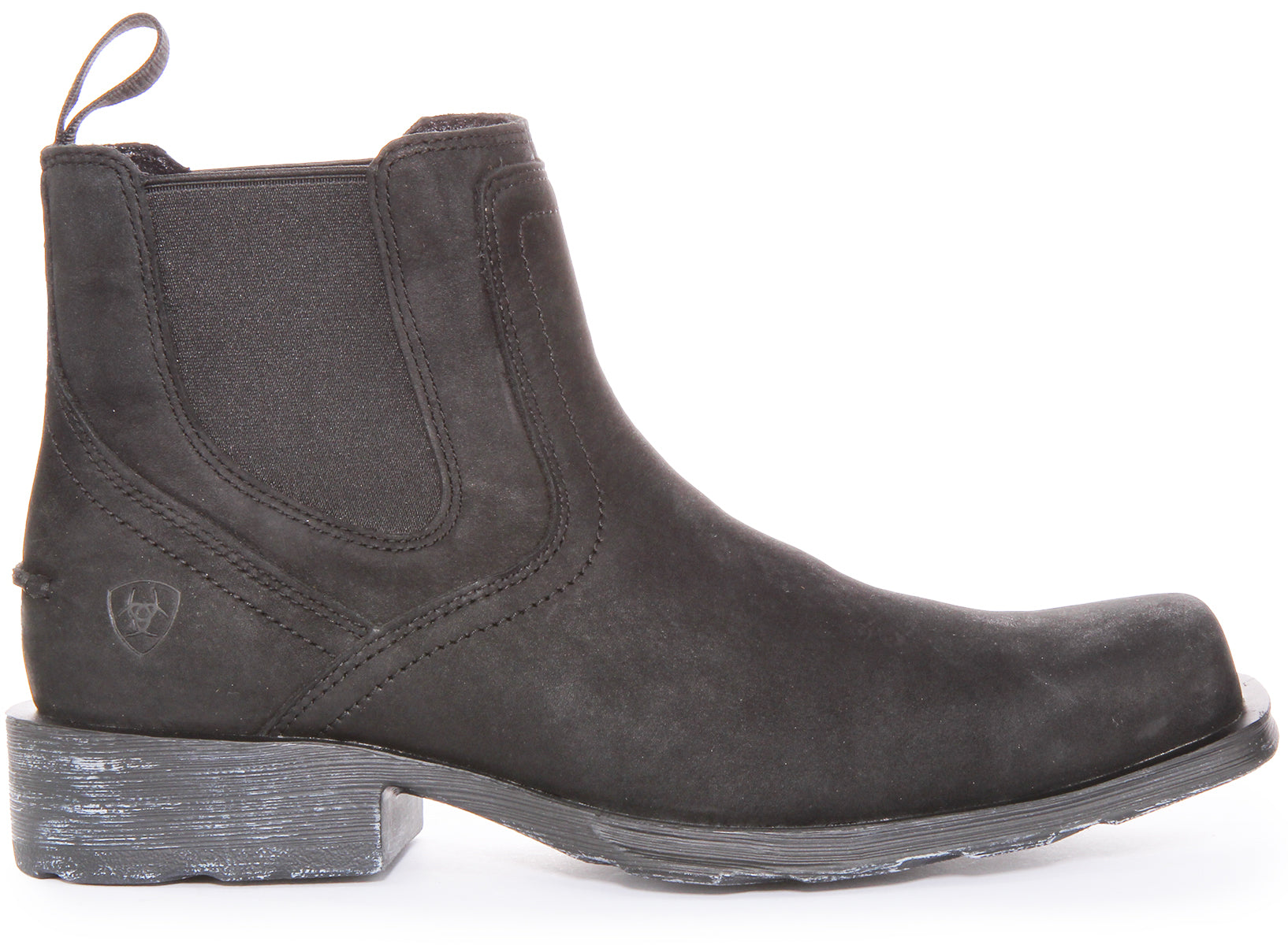 Ariat Midtown Rambler In Black Matt For Men | Leather Chelsea Boots ...