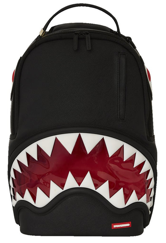 Sprayground Rubber Teeth Shark In Black Red | Backpack – 4feetshoes