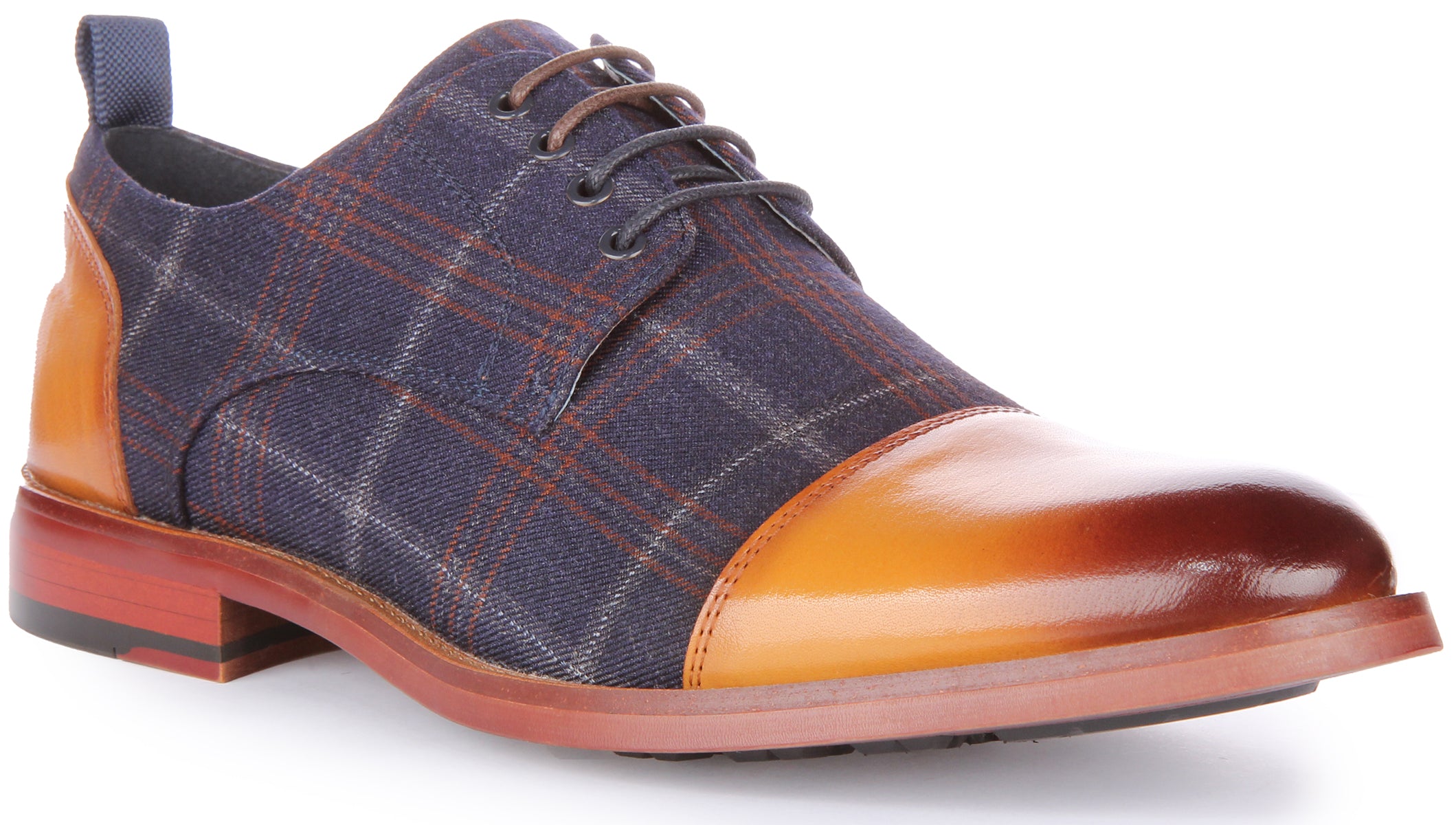 Justinreess England Ronnie In Brown For Men | Oxford Toe Shoes – 4feetshoes