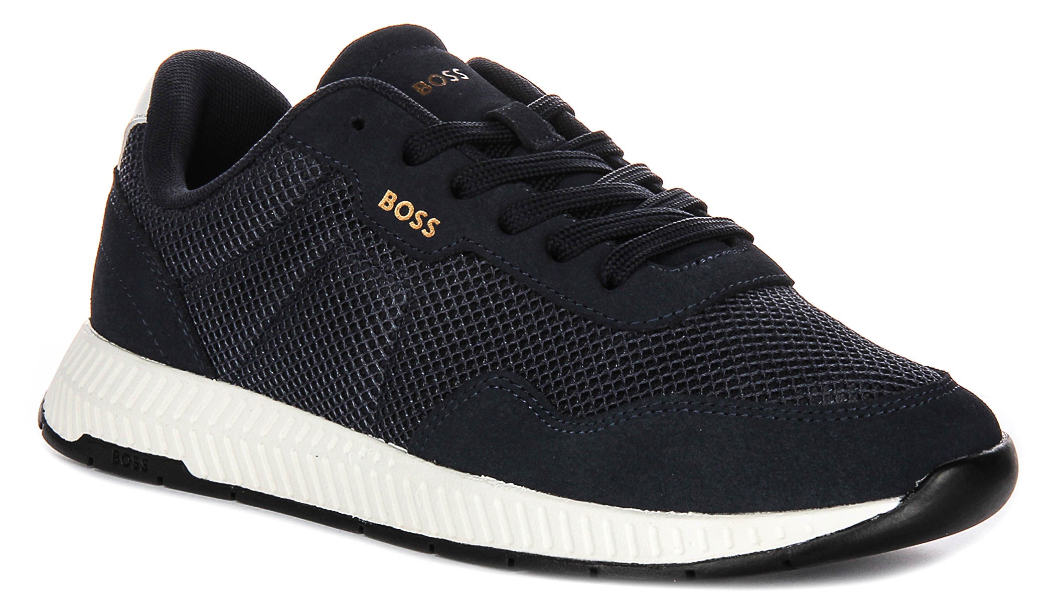 Boss Titanium Runner In Dark Blue For Men | Hugo Boss Trainers – 4feetshoes