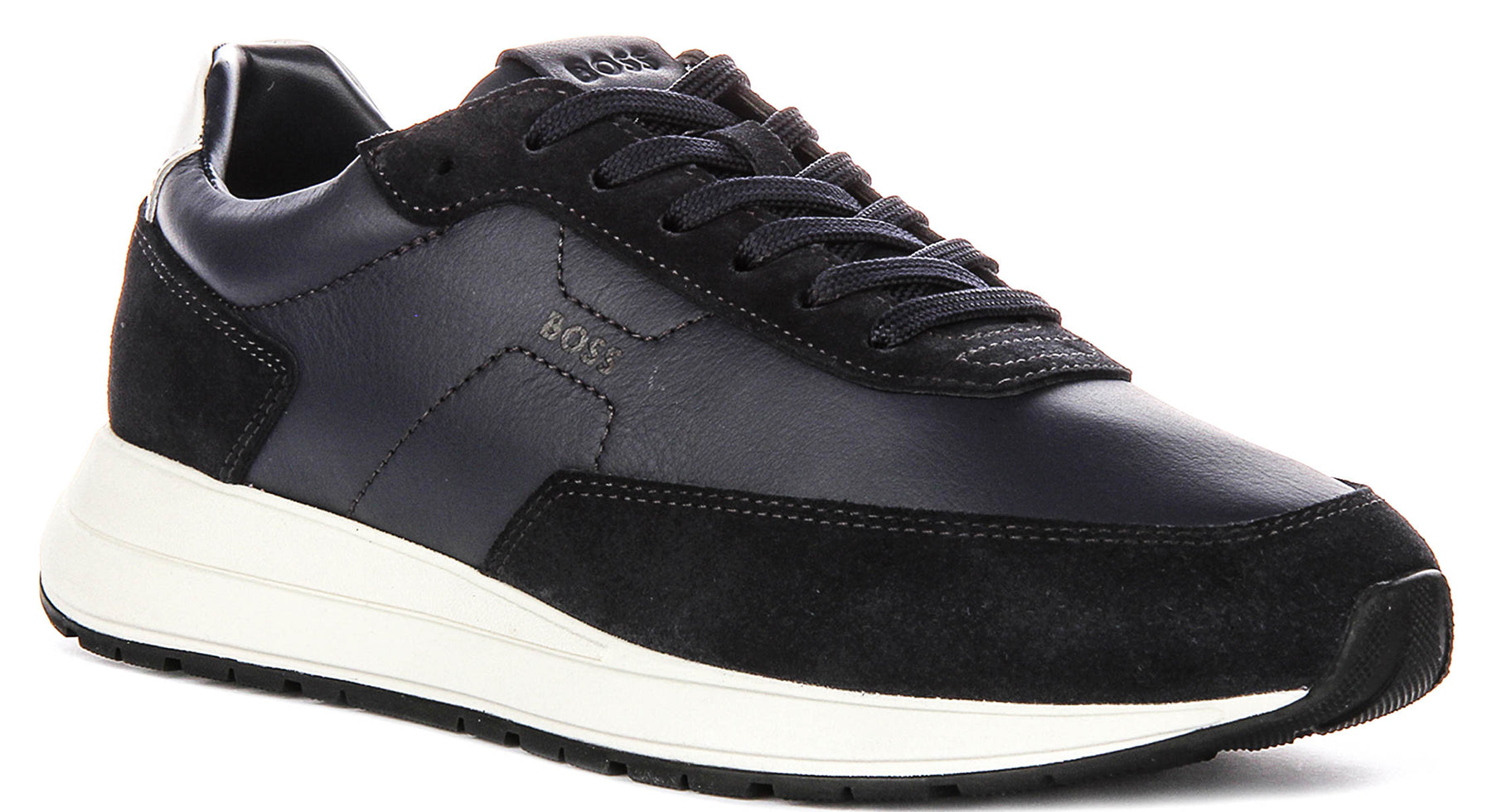 Boss Vinston Running In Dark Blue For Men | Hugo Boss Smart Shoes ...