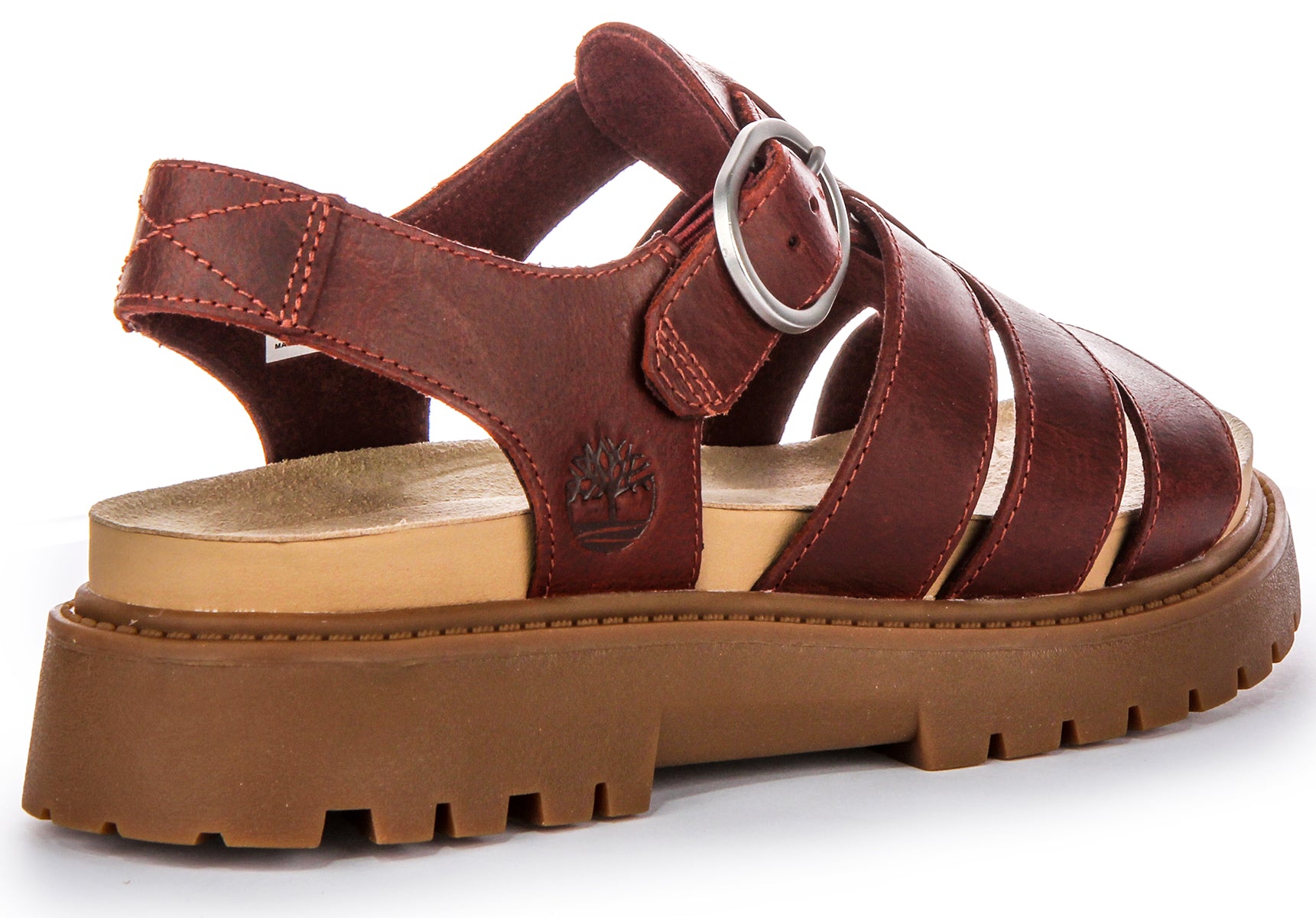 Timberland A5Zkz Clairemont Way Dark Red For Women | Fisherman Sandal ...