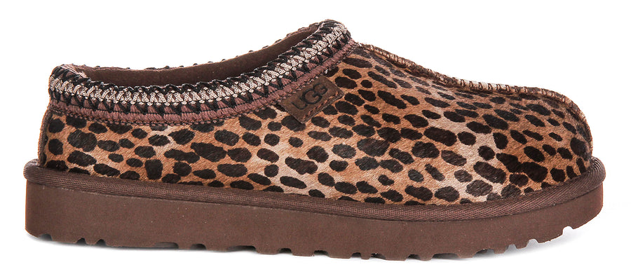 Ugg Australia Tasman Caspian In Leopard For Women | Sheepskin Clog ...