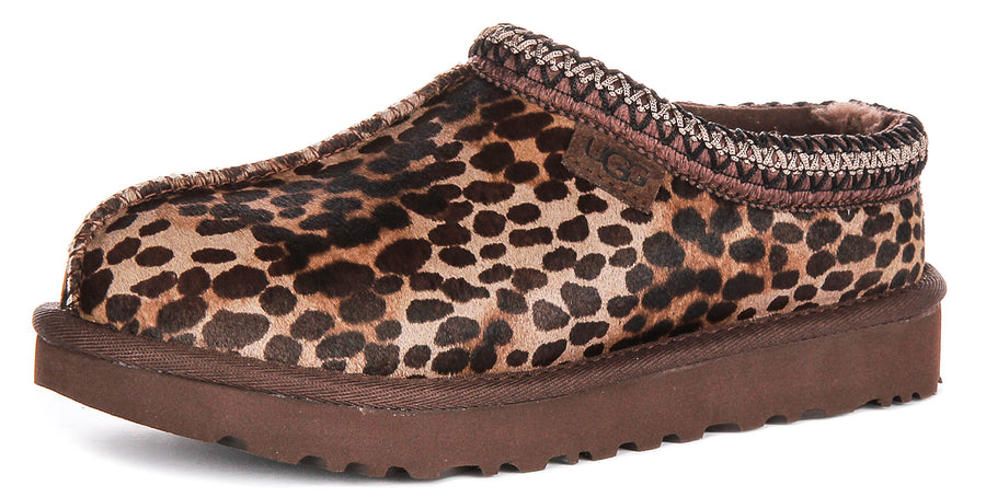 Ugg Australia Tasman Caspian In Leopard For Women | Sheepskin Clog ...