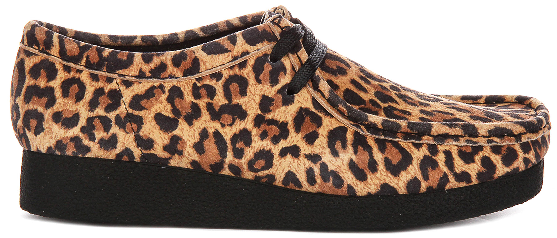Clarks Wallabee Evosh In Leopard For Womens | Leopard Crepe Shoes ...