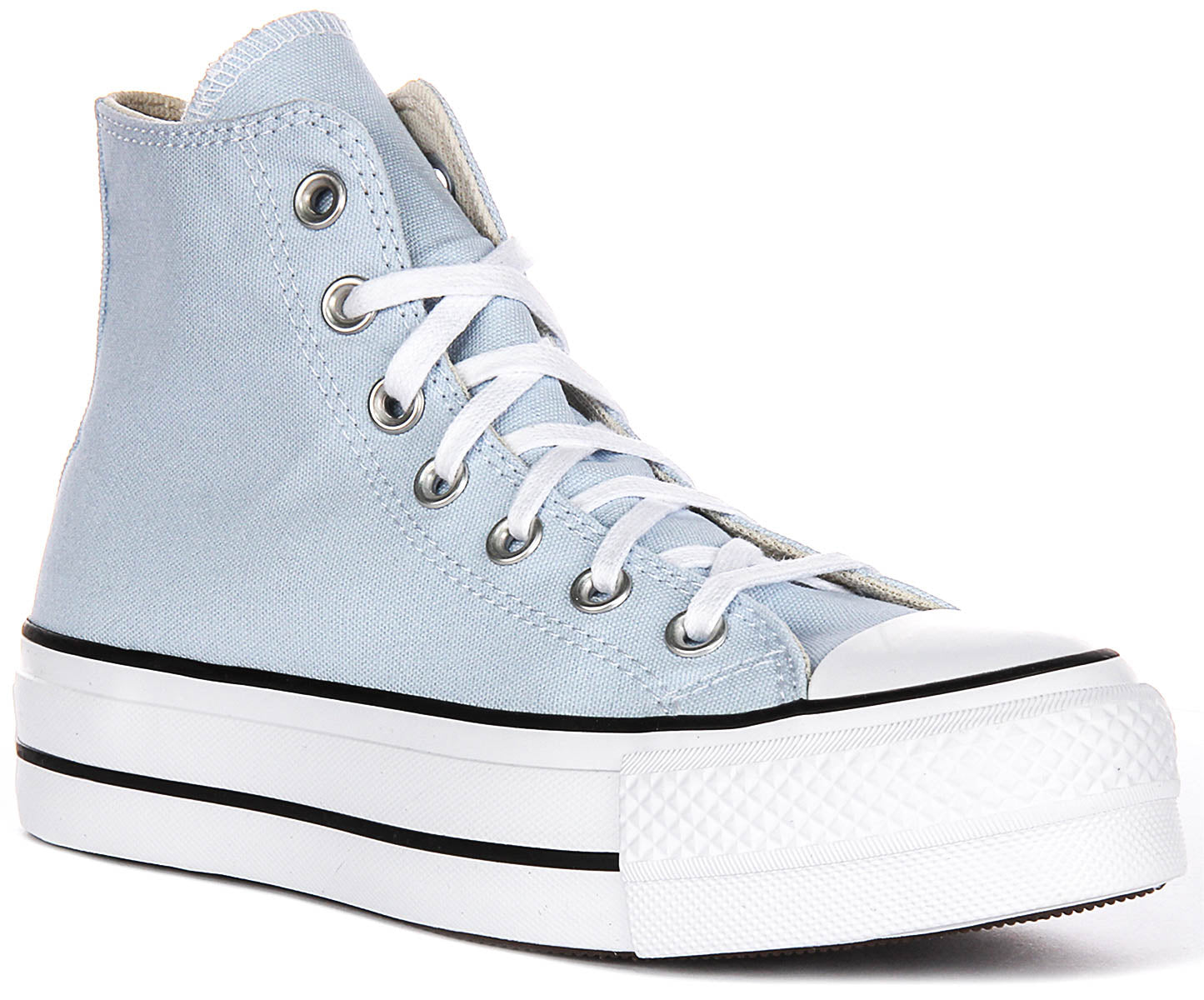 Converse All Star Lift Hi Platform Trainers In Light Blue | Converse ...
