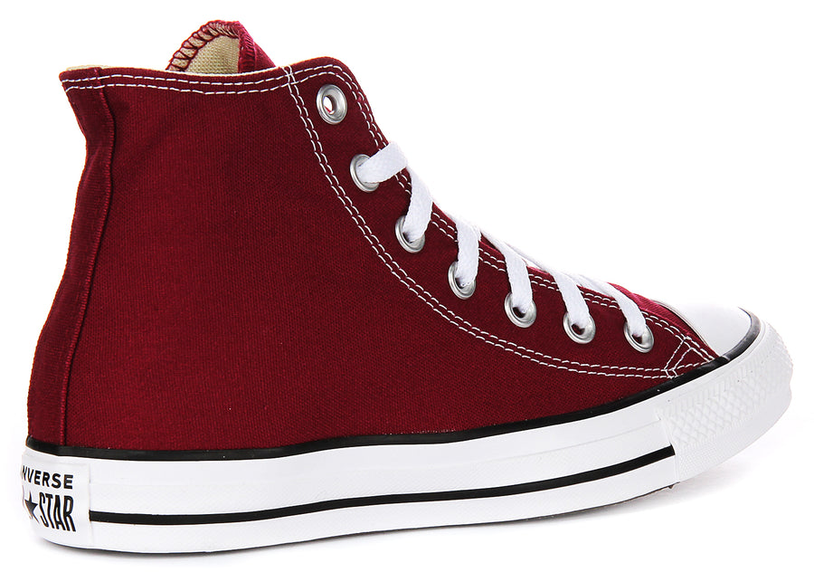 Converse M9613C Chuck Taylor All Star Hi In Maroon For Men | Trainer ...