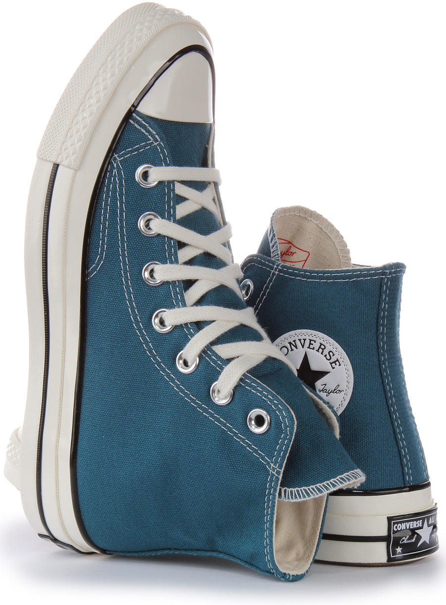 Converse A05589C Chuck 70 Hi In Teal | Hi Top Lace Up Canvas Trainer ...