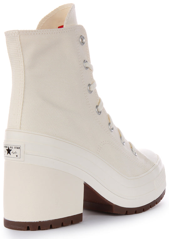 Converse A05348C Hi De Luxe In White For Women | Heeled Boots – 4feetshoes