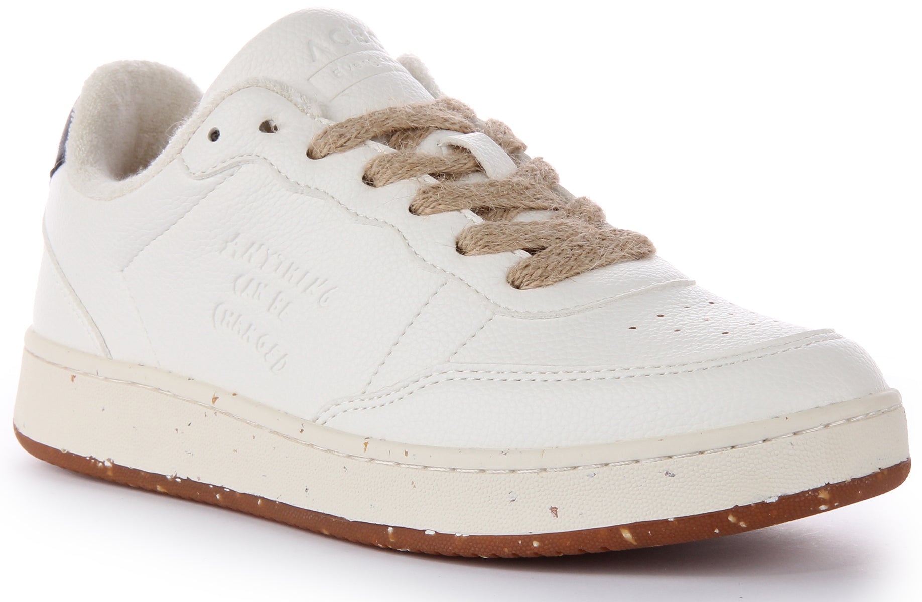 ACBC Sheg Grape Evergreen White Navy | Vegan Base Lace Up Trainers ...