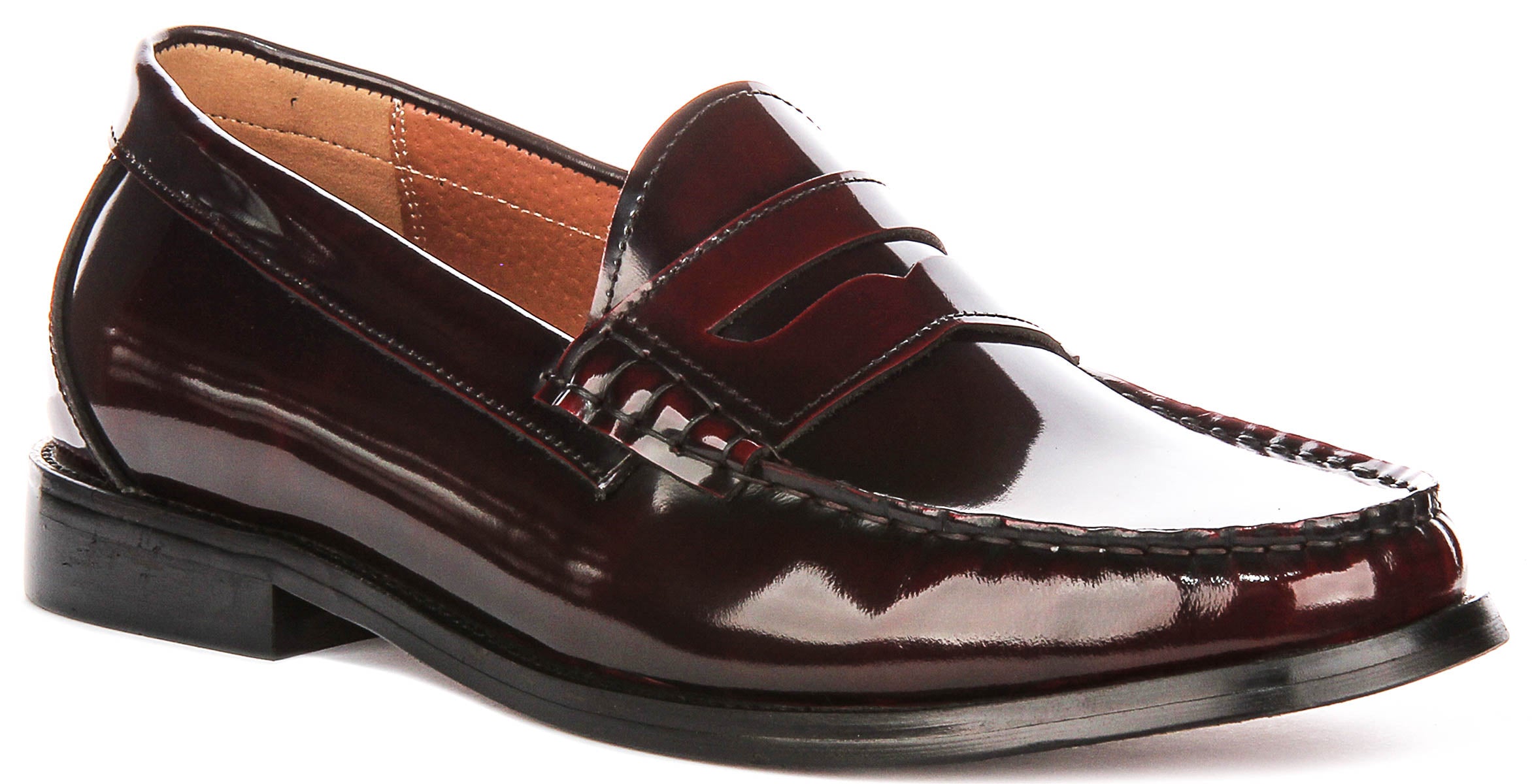 Justinreess England Joseph In Wine For Men | Oxblood Leather Loafers ...