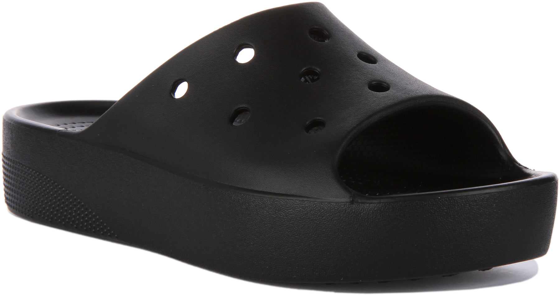Crocs Classic Flatform Slider In Black For Women | Platform Beach ...