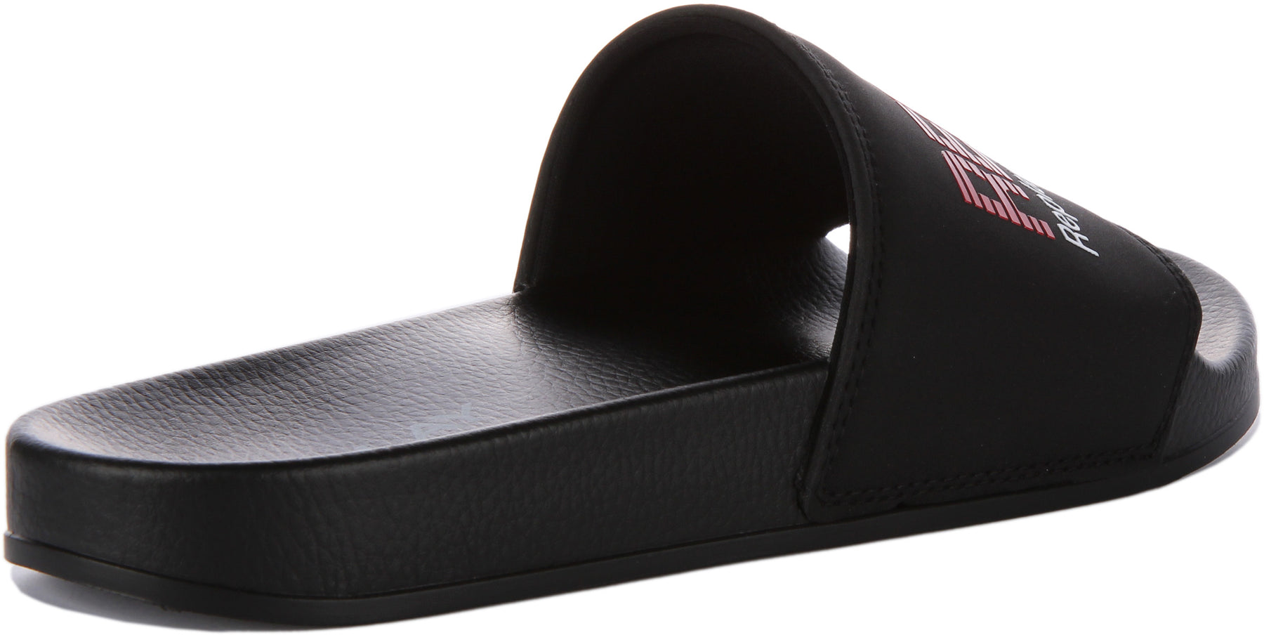 Replay Up Soft In Black Red For Men | Denim Lover Rubber Slide Sandal ...