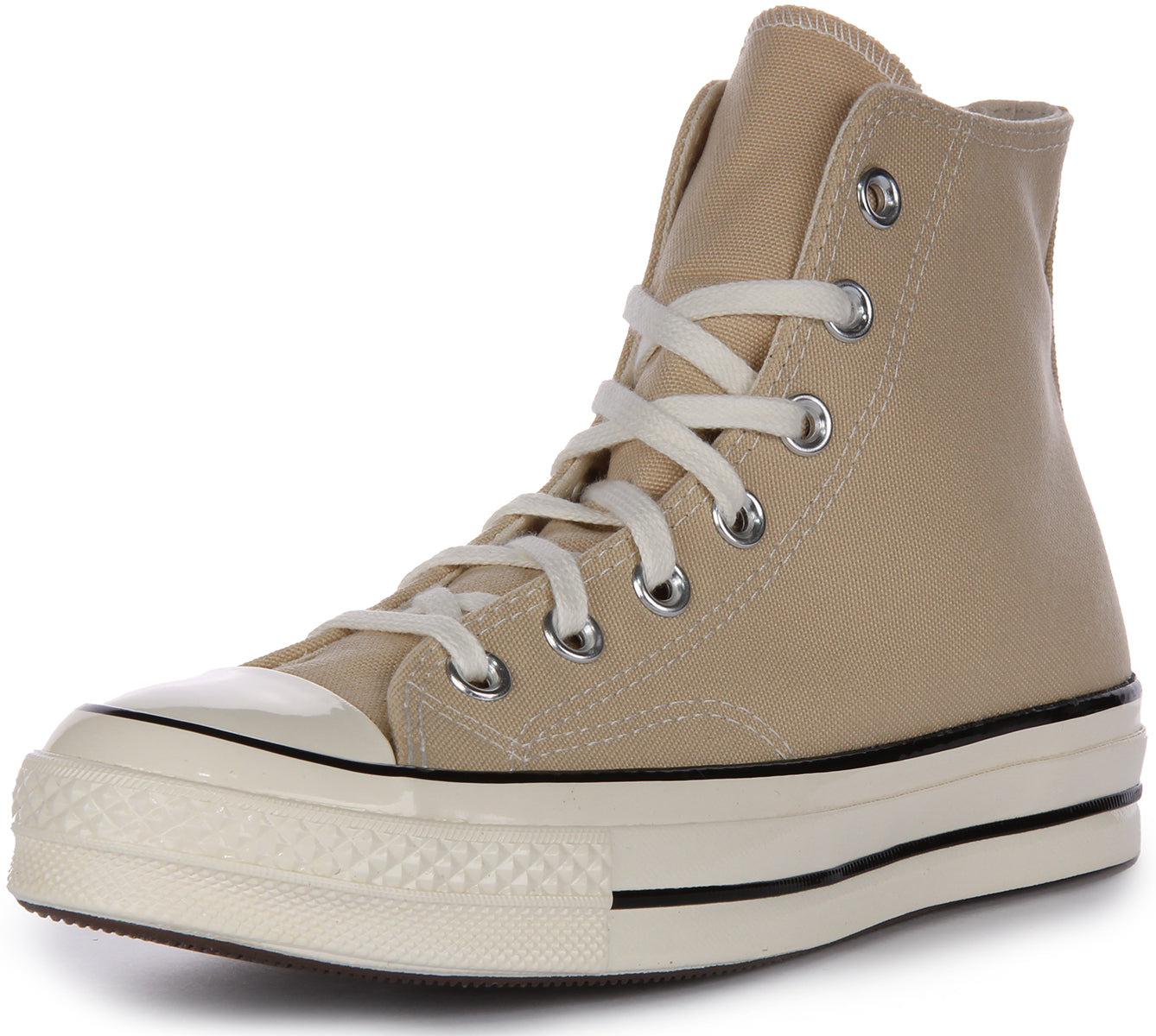 Converse A03446C Chuck 70 In Sand | Lace up High Top Trainers – 4feetshoes