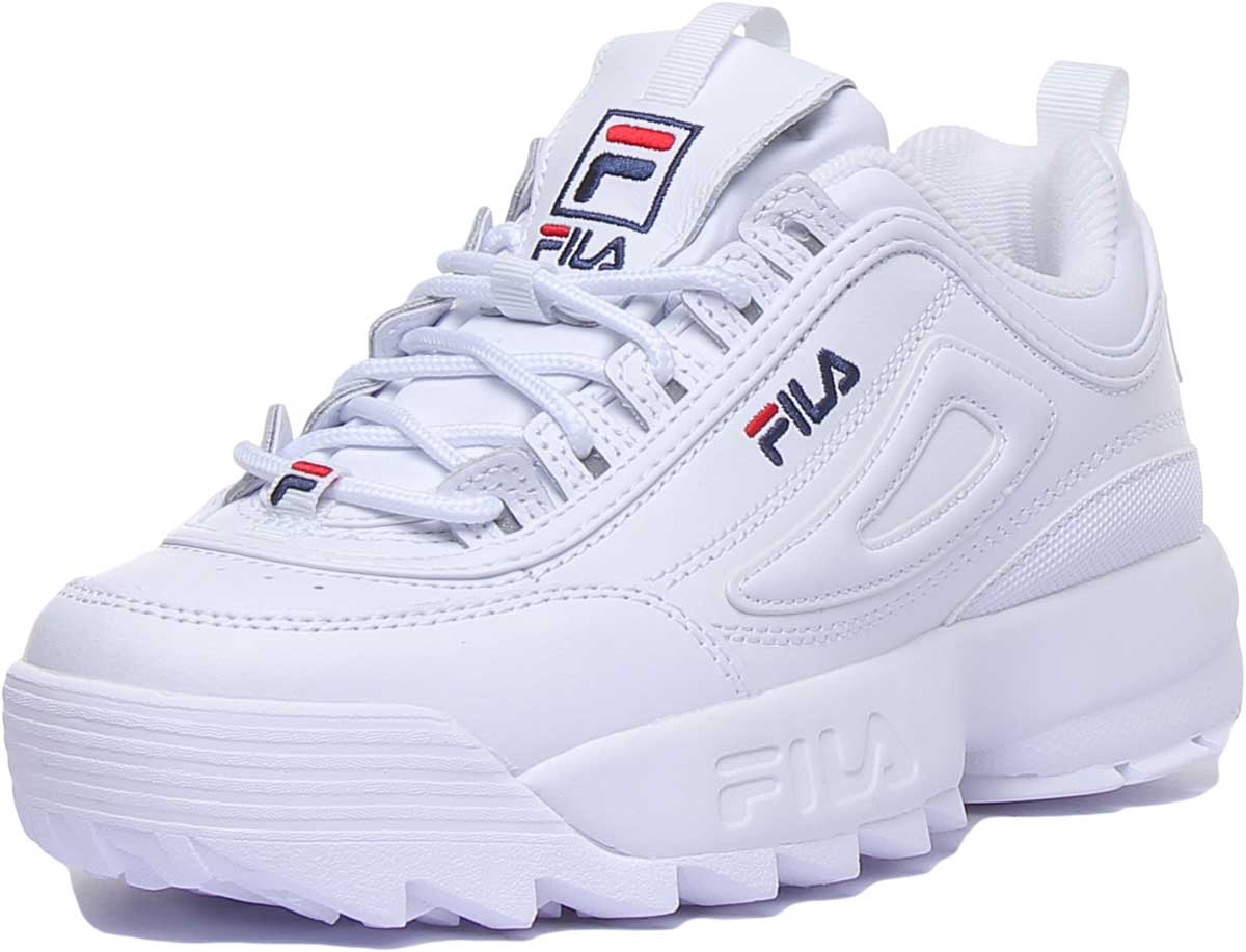 Fila Disrupter 2 Premium In White | Lace up Chunky Platform Trainer ...